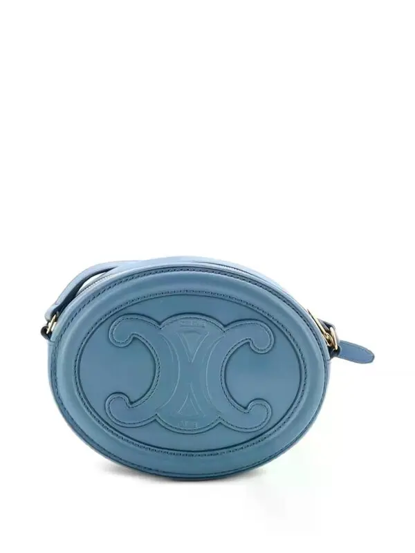 Celine Triomphe Oval Mini Crossbody Bag - Blue