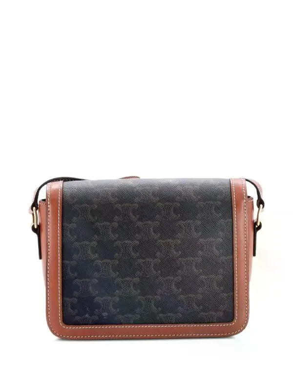 Celine Triomphe Coated Canvas Teen Shoulder Bag - Brown
