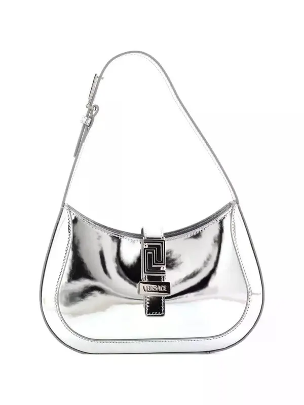 Versace Greca Goddess Small Hobo Bag - Silver