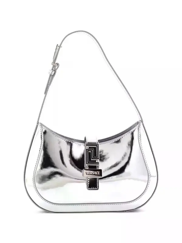 Versace Greca Goddess Small Hobo Bag - Silver