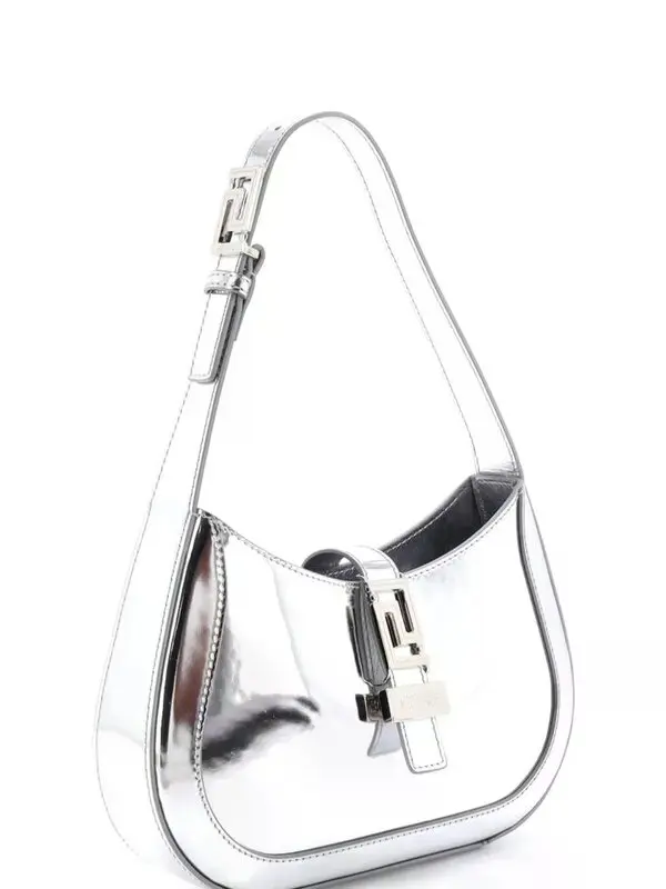 Versace Greca Goddess Small Hobo Bag - Silver
