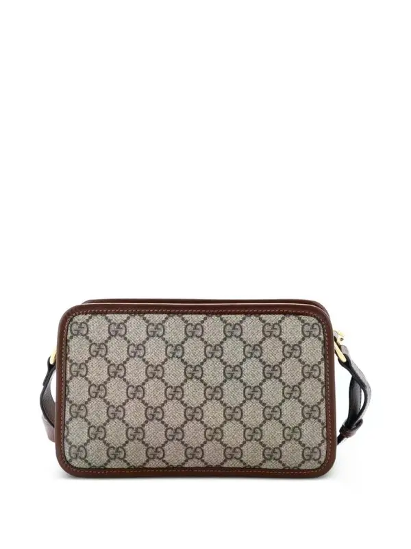 Gucci Interlocking G Patch Camera Bag Gg Coated Canvas Mini