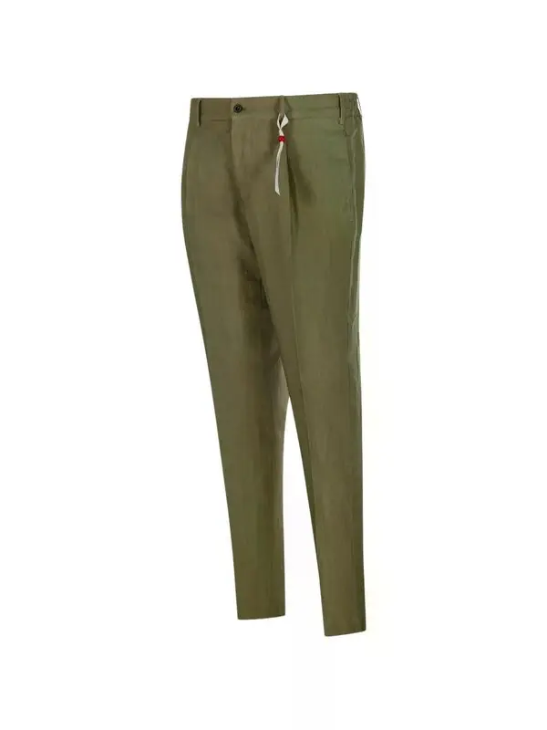 SANTANIELLO Irno Pleated Trousers - Green