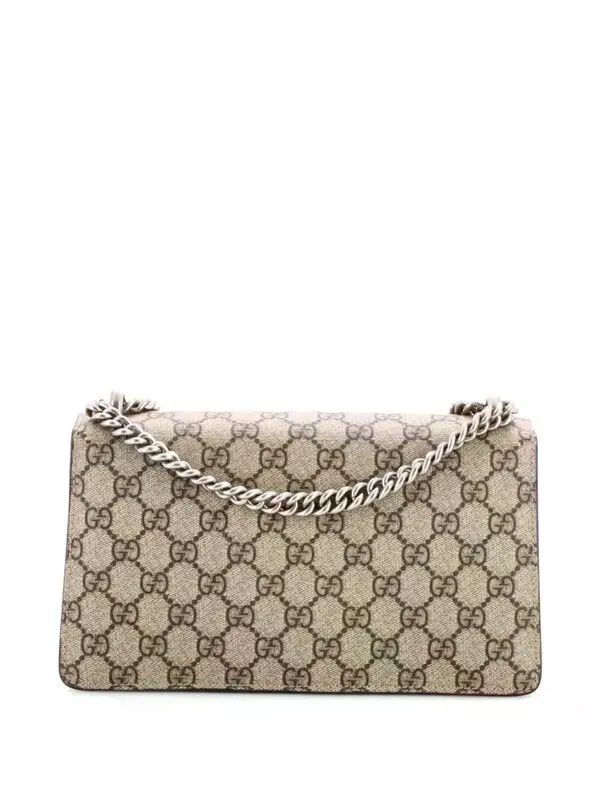 Gucci Dionysus Gg Coated Canvas Small Shoulder Bag With Crystal Embellished Metal - Brown