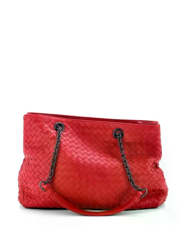 Bottega Veneta Double Chain Intrecciato Nappa Medium Tote Bag