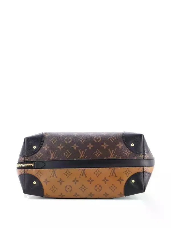 LOUIS VUITTON Triangle Softy Hobo Bag Reverse Monogram Canvas