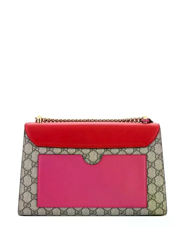 Gucci Padlock Gg Coated Canvas And Leather Shoulder Bag - Multicolour