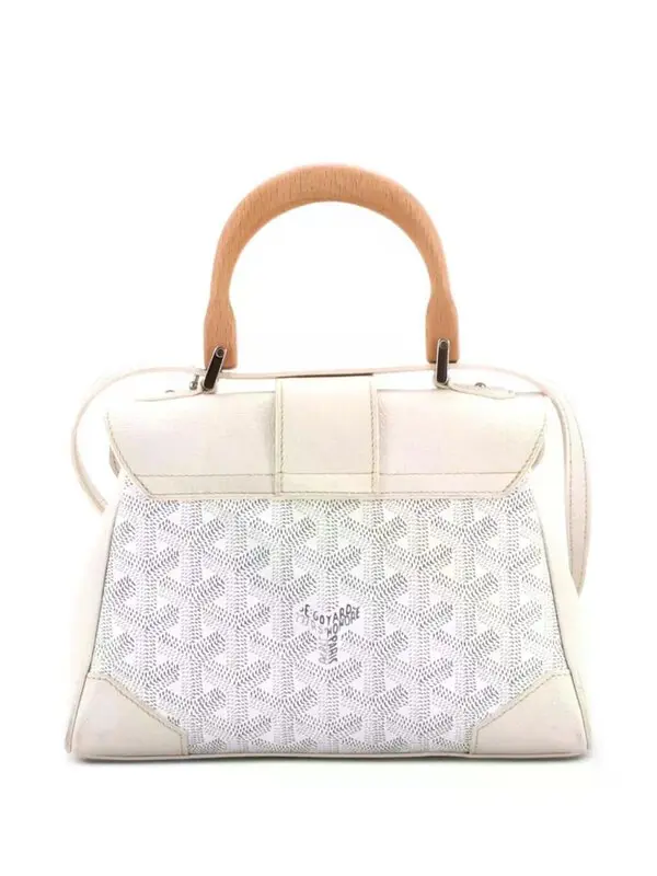 Goyard Saigon Top Handle Mini Shoulder Bag - White