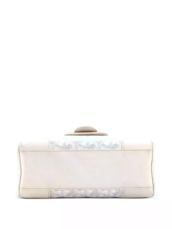 Goyard Saigon Top Handle Mini Shoulder Bag - White