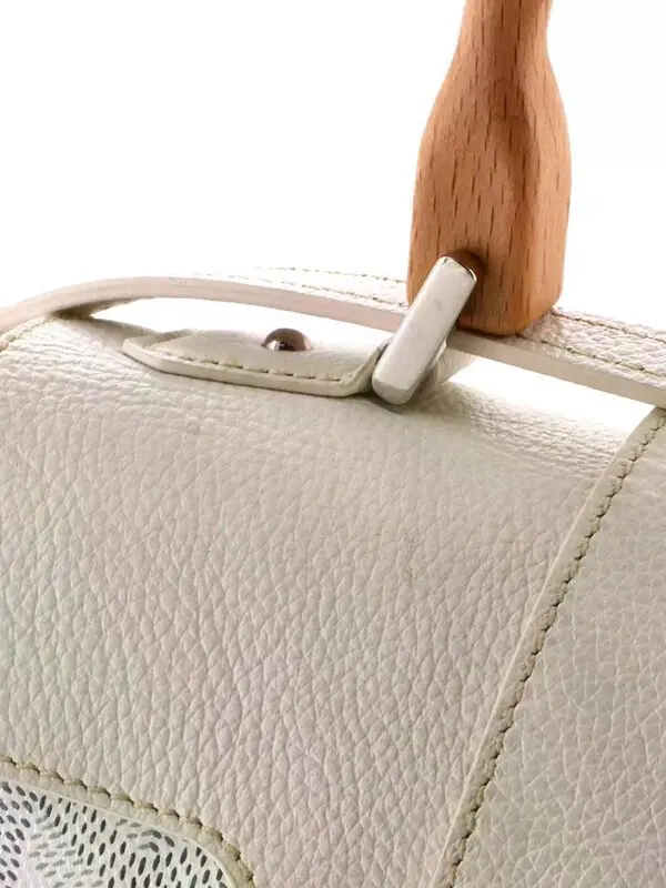 Goyard Saigon Top Handle Mini Shoulder Bag - White