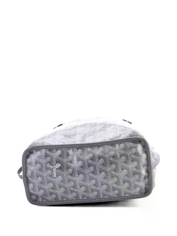 Goyard Anjou Reversible Mini Tote Coated Canvas Satchel - Grey
