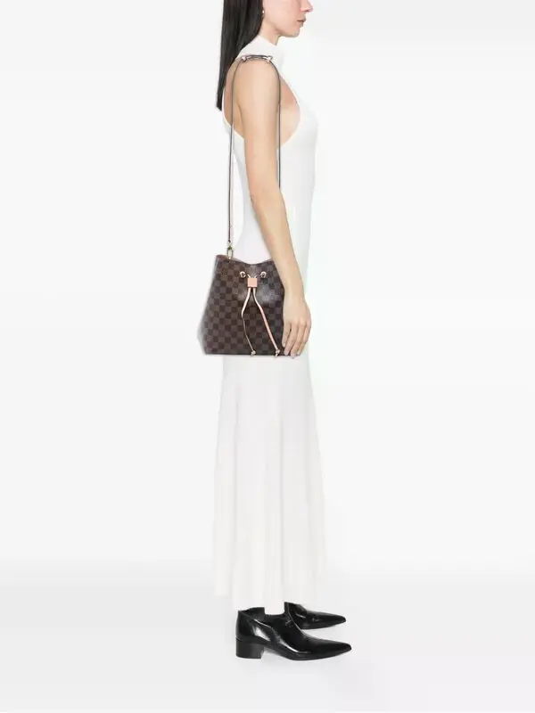 LOUIS VUITTON Damier Ebene Neonoe Mm Bucket Bag 2019 - Brown