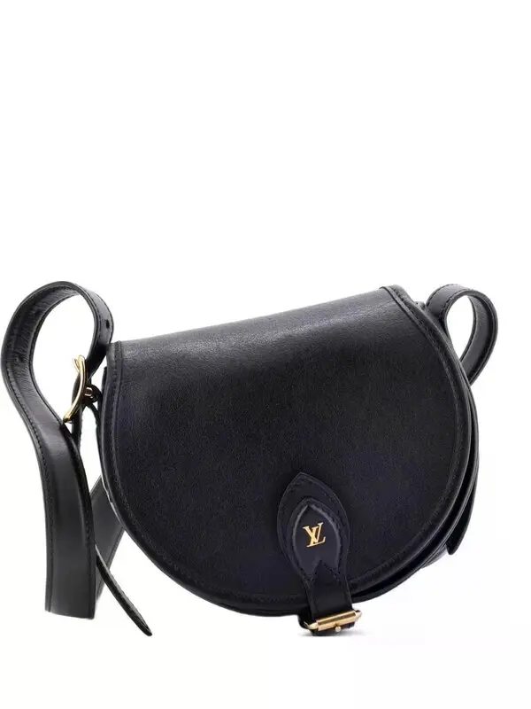 LOUIS VUITTON Tambourin Nm Leather Crossbody Bag - Black