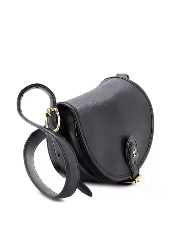 LOUIS VUITTON Tambourin Nm Leather Crossbody Bag - Black