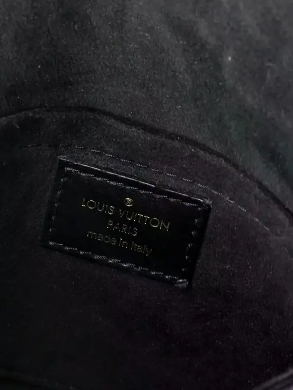 LOUIS VUITTON Tambourin Nm Leather Crossbody Bag - Black
