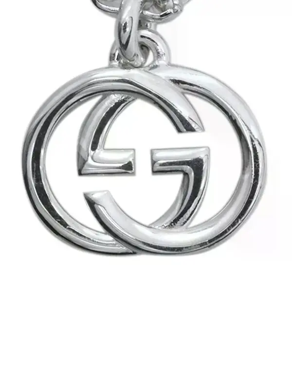 Gucci Sterling Interlocking G Pendant Bracelet - Silver
