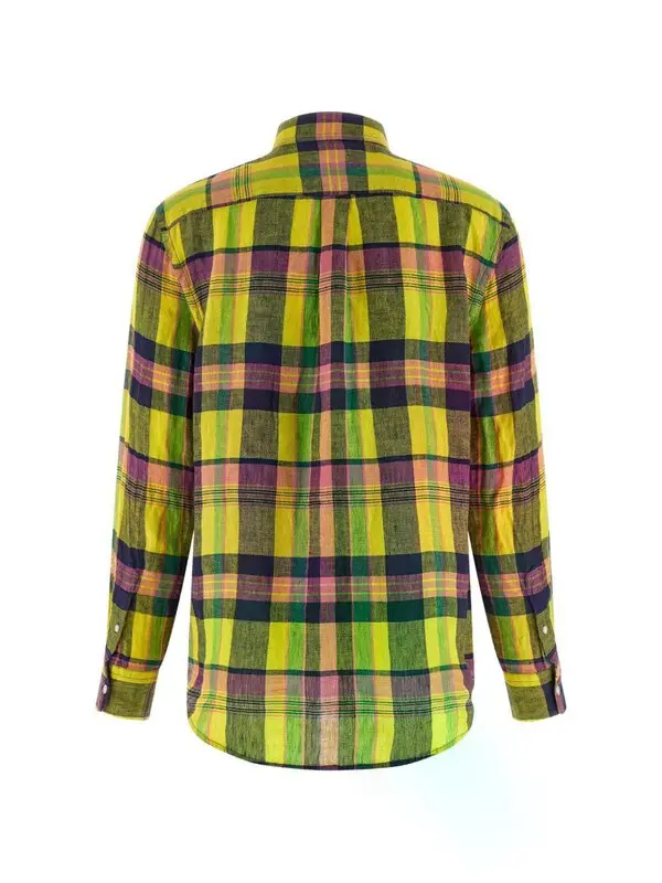 Polo Ralph Lauren Check Embroidered Linen Shirt
