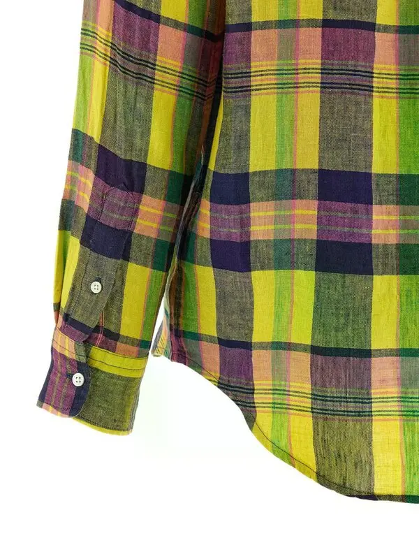 Polo Ralph Lauren Check Embroidered Linen Shirt