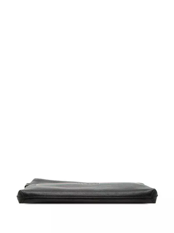 Gucci Leather Logo Clutch