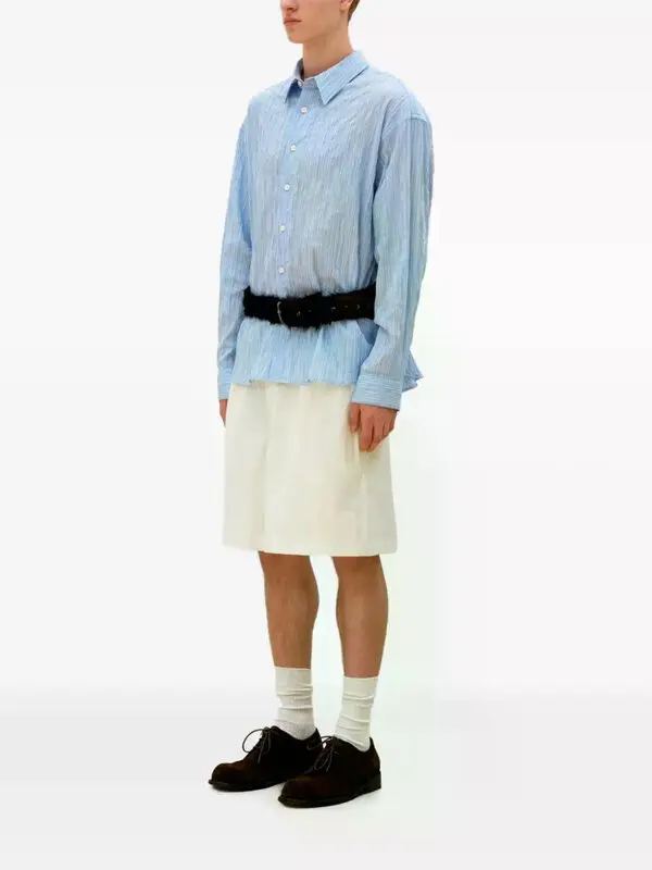 COOR Pleated Linen Shorts