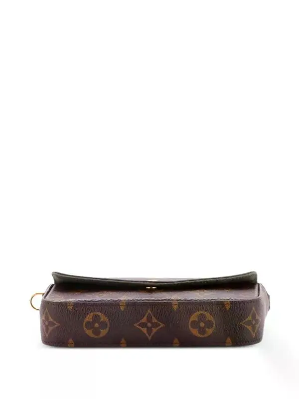LOUIS VUITTON Felicie Strap & Go Handbag Monogram Canvas - Brown