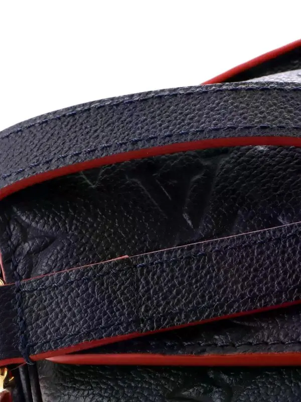 LOUIS VUITTON Pochette Metis Monogram Empreinte Leather Crossbody Bag - Blue