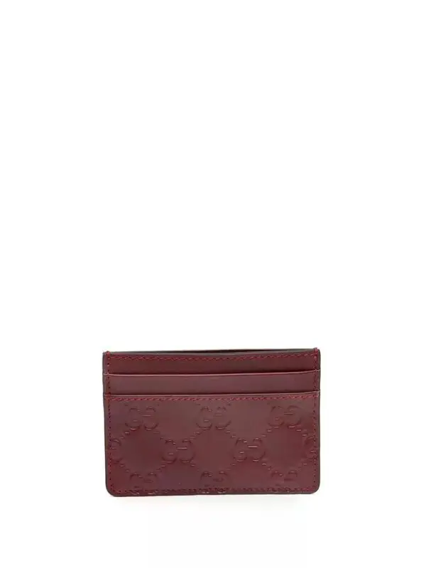 Gucci 2000-2015 Guccisssima Card Holder - Red