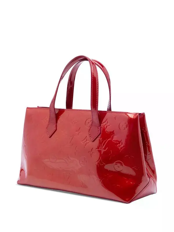 LOUIS VUITTON 2003-2018 Monogram Vernis Wilshire Pm Handbag - Red
