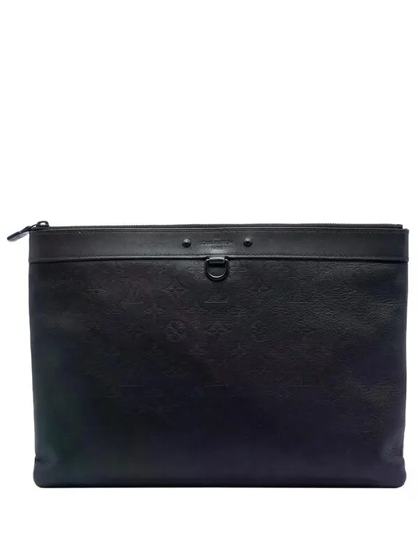 LOUIS VUITTON 2018 Monogram Shadow Discovery Pochette Clutch