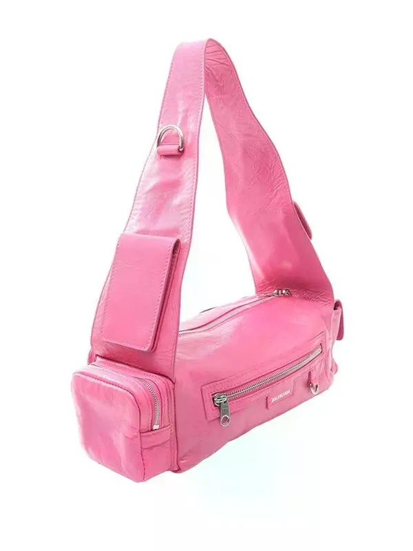 Balenciaga 2010-2025 Leather Superbusy Xs Shoulder Bag - Pink
