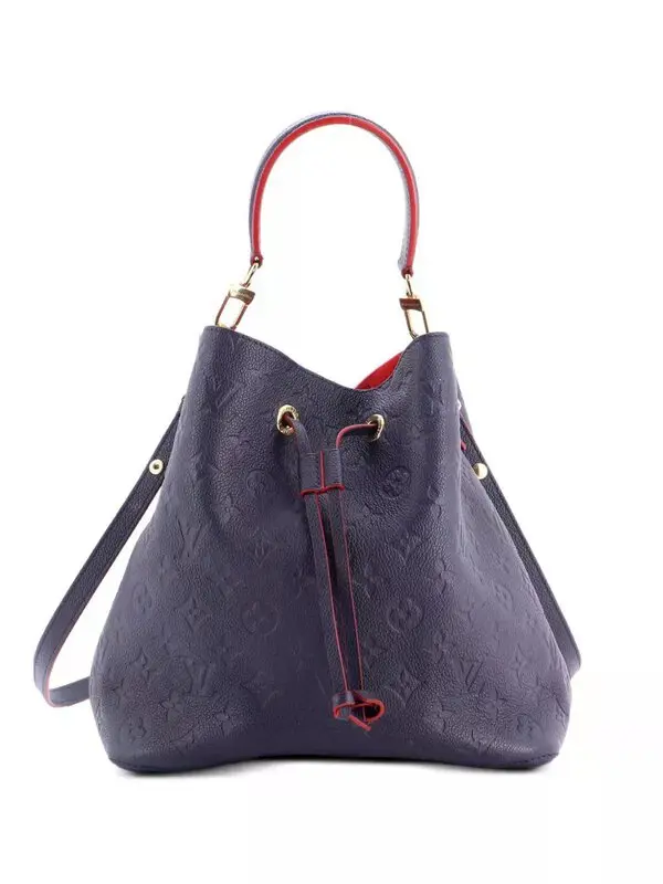 LOUIS VUITTON Neonoe Mm Bucket Bag Monogram Empreinte Leather - Blue