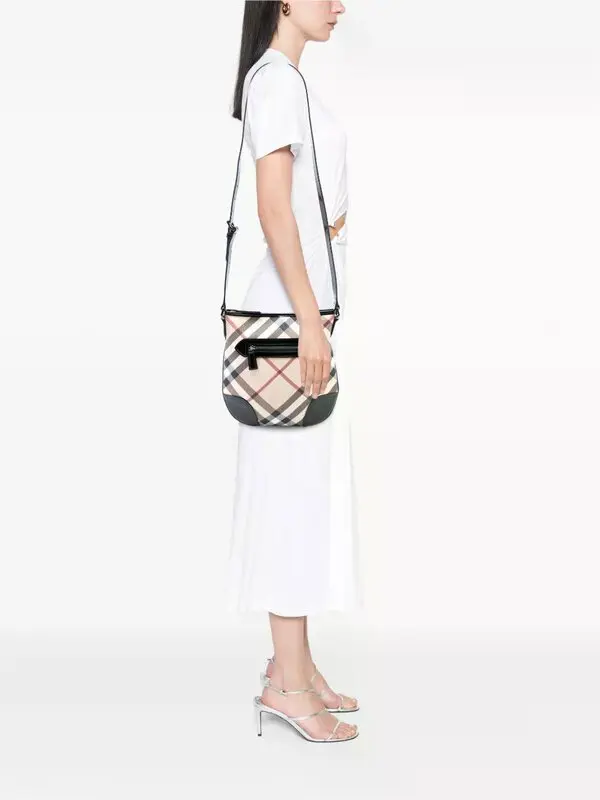 Burberry Supernova Check Coated Canvas Dryden Crossbody Bag