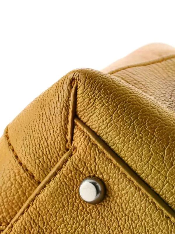 Bottega Veneta Arco Intrecciato Leather Small Shoulder Bag - Yellow