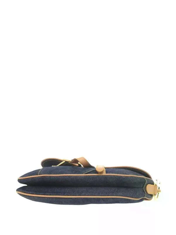 Dior 2000 Denim Saddle Bag - Blue