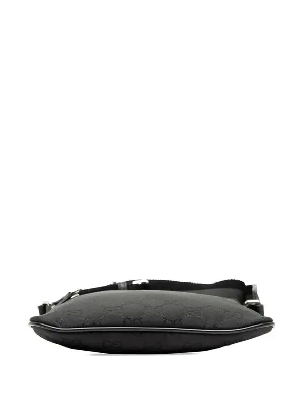 Gucci Gg Nylon Web Crossbody Bag - Black