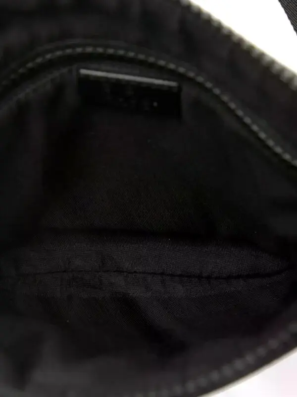 Gucci Gg Nylon Web Crossbody Bag - Black