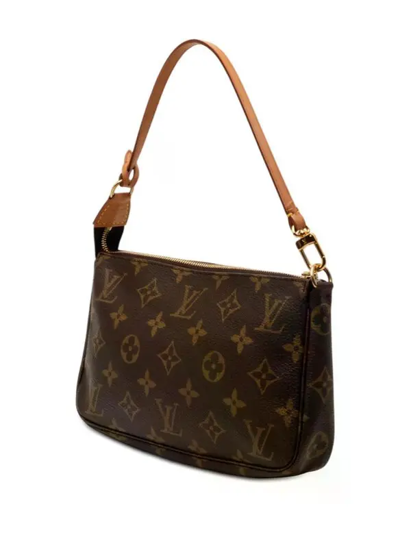 LOUIS VUITTON 2001 Monogram Pochette Accessoires - Brown