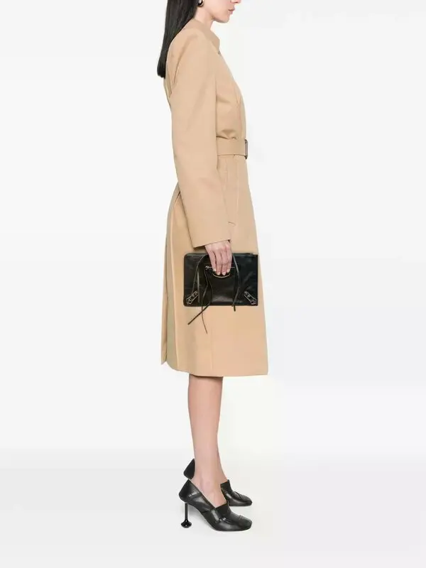 Balenciaga 2014 Chevre Motocross Classic Metallic Edge Clutch