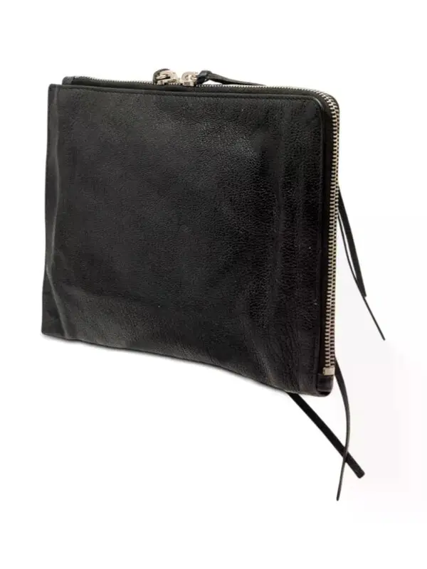 Balenciaga 2014 Chevre Motocross Classic Metallic Edge Clutch