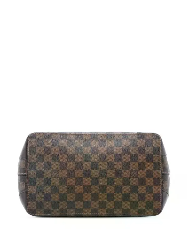 LOUIS VUITTON 2007 Damier Ebene Hampstead Pm Tote Bag - Brown