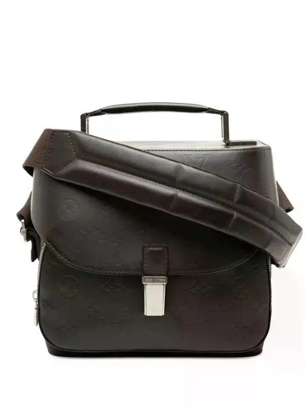 LOUIS VUITTON 2000 Monogram Glace Charly Satchel