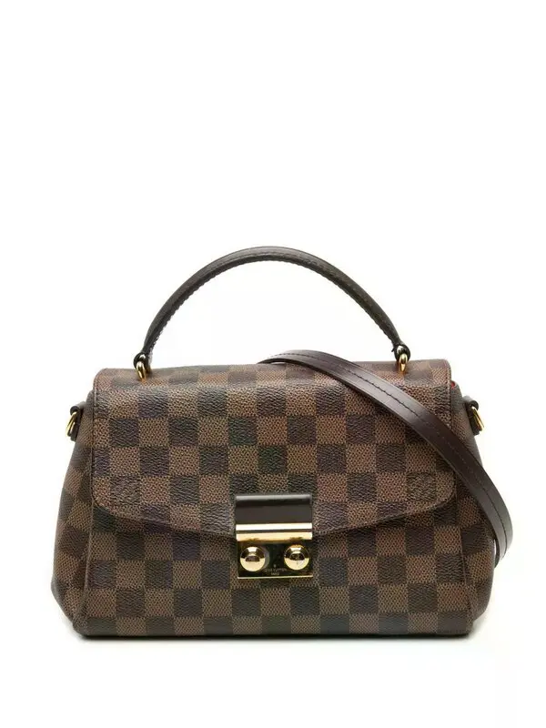 LOUIS VUITTON Damier Ebene Croisette Satchel - Brown