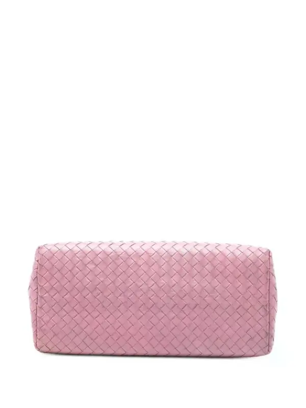 Bottega Veneta Small Nappa Intrecciato Roma Satchel - Pink