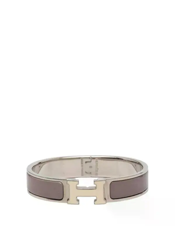 Hermès 2000-2015 Narrow Enamel Clic H Bracelet Pm - Purple