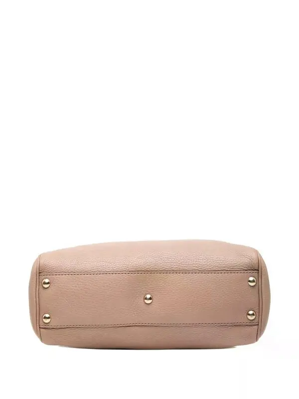 Gucci 2000-2015 Small Calfskin Bamboo Shopper Satchel - Brown