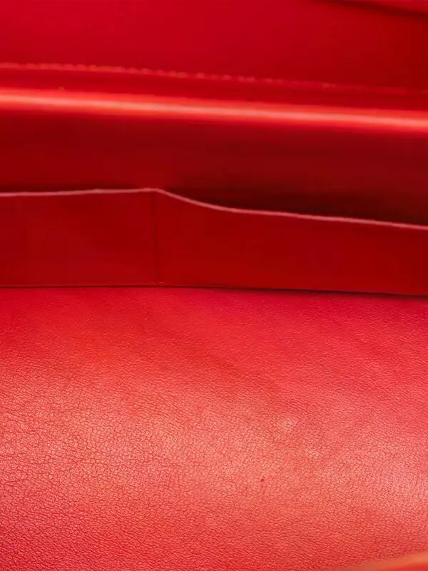 Celine Mini Tricolor Grained Calfskin Belt Bag Satchel 2015 - Red