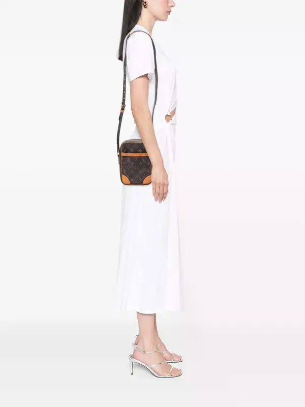 LOUIS VUITTON 1999 Monogram Danube Crossbody Bag - Brown