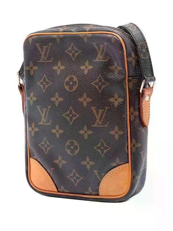LOUIS VUITTON 1999 Monogram Danube Crossbody Bag - Brown