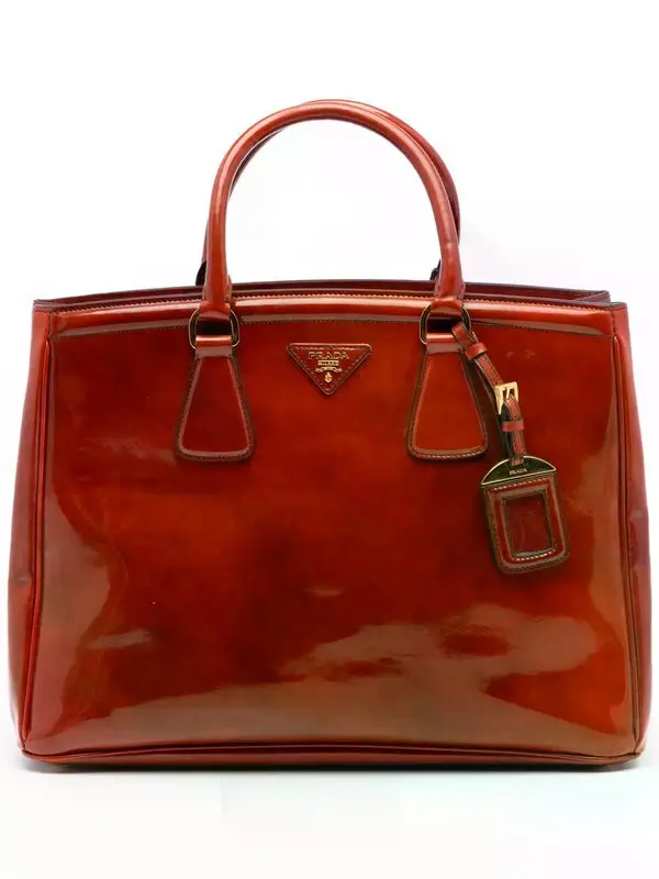 Prada Spazzolato Parabole Tote Bag - Brown