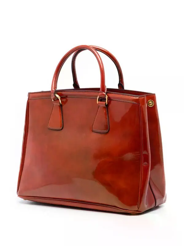 Prada Spazzolato Parabole Tote Bag - Brown